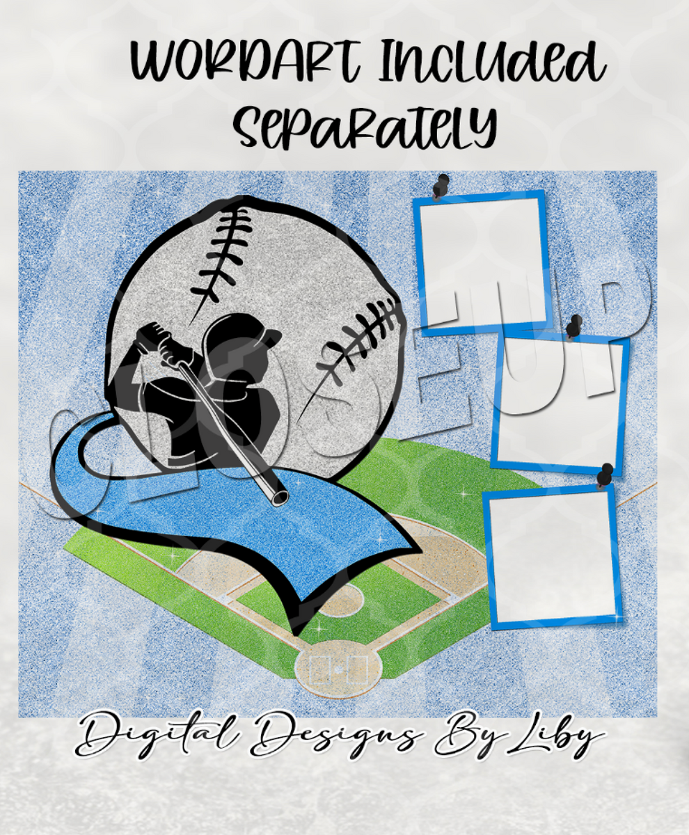 OUT OF YOUR LEAGUE BASEBALL 20oz Skinny Tumbler (BLUE ONLY) WordArt In ...