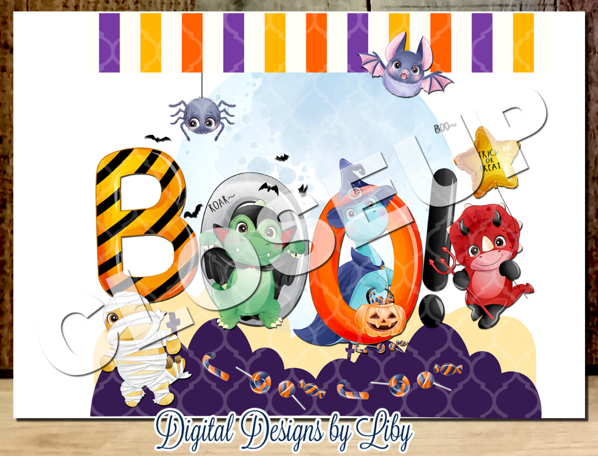 BOO! SKINNY TUMBLER – Digital Designs by Liby