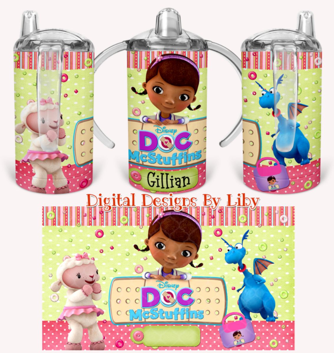 DOCTOR GIRL KID'S FLIP TOP, SIPPY CUP & SKINNY TUMBLER – Digital ...