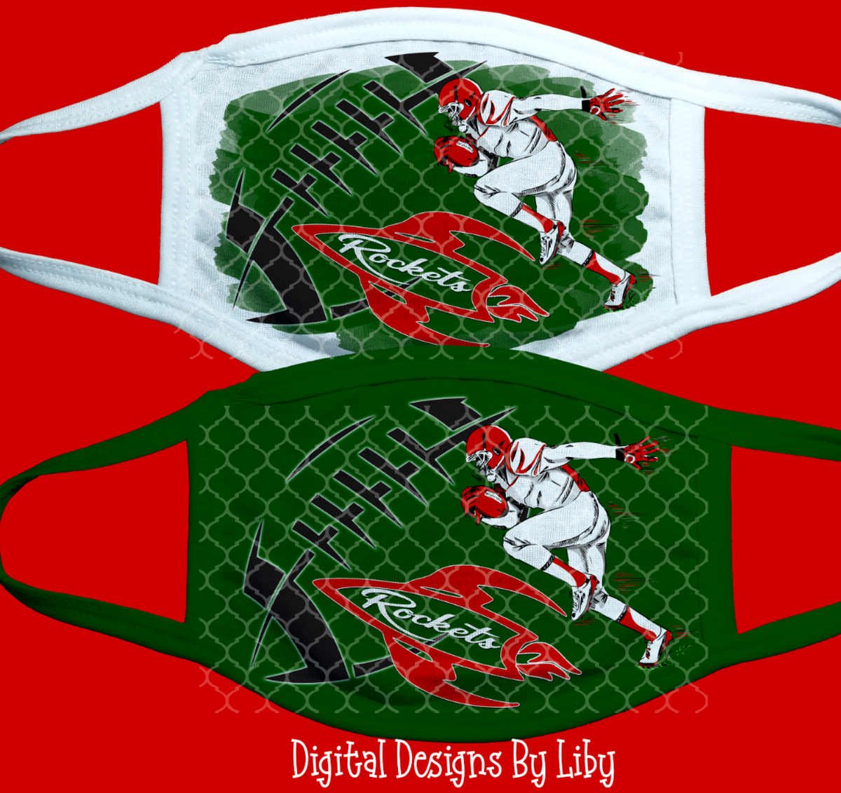 ROCKET FOOTBALL CUSTOM – Digital Designs by Liby