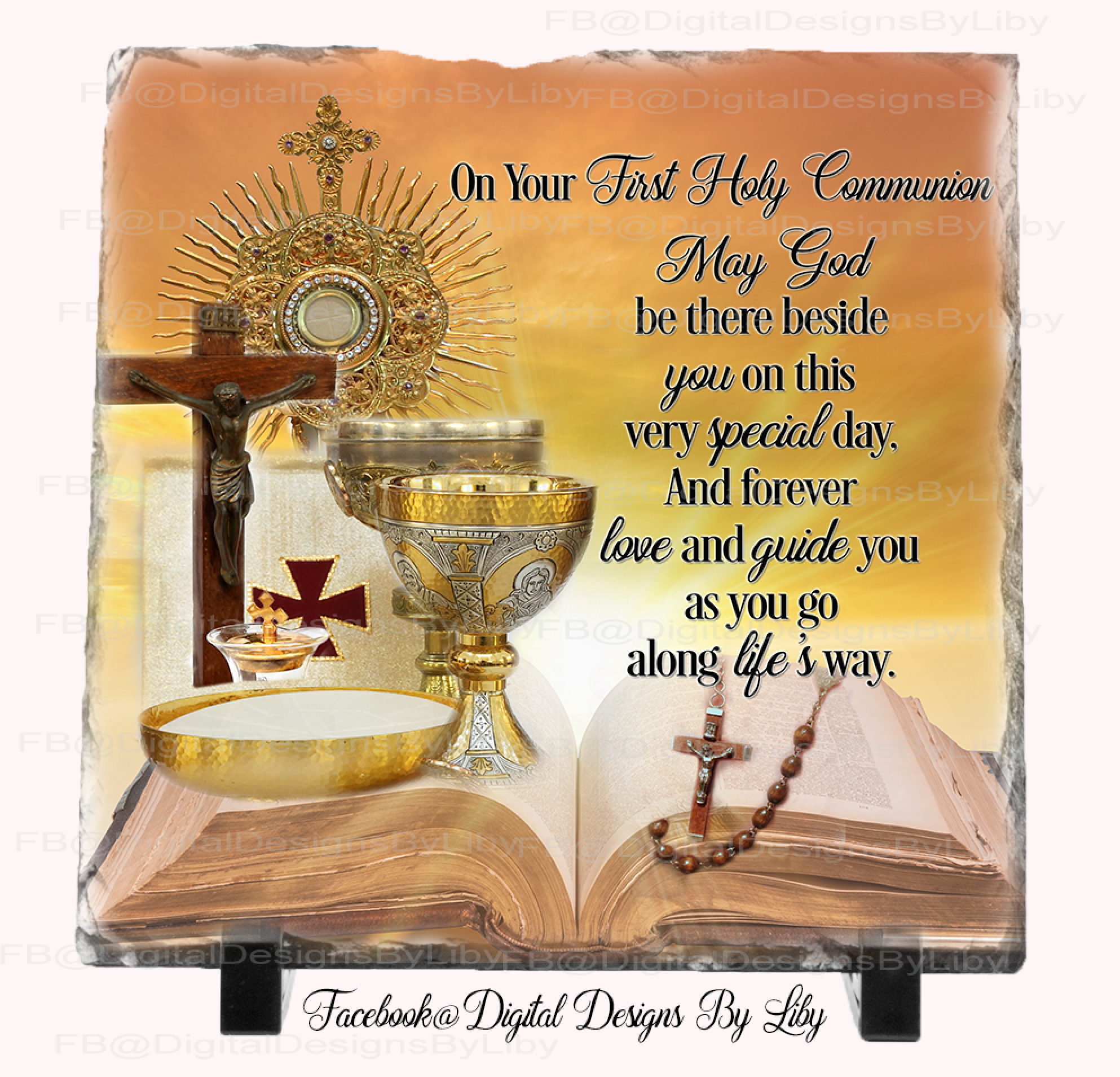 First Communion Eucharist Plaque – Digital Designs by Liby