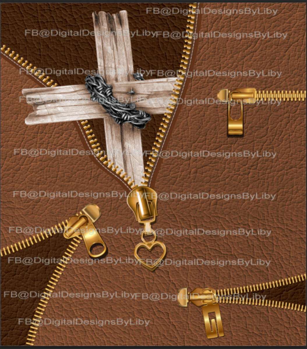 CROSS IN ZIPPER DESIGN – Digital Designs by Liby