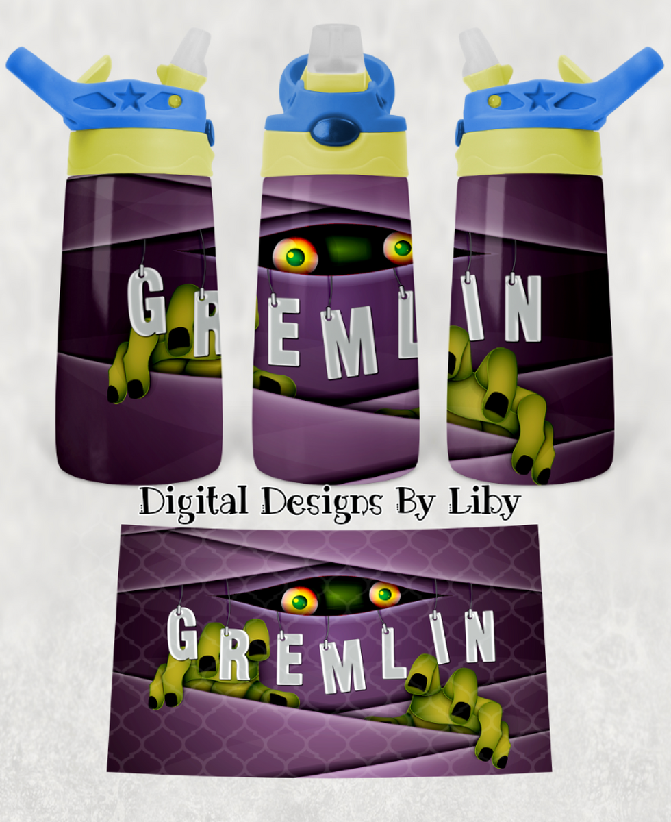 MUMMY OF GREMLINS! Skinny Tumbler, Kid's FLIP TOP & Sippy Cup Bundle ...