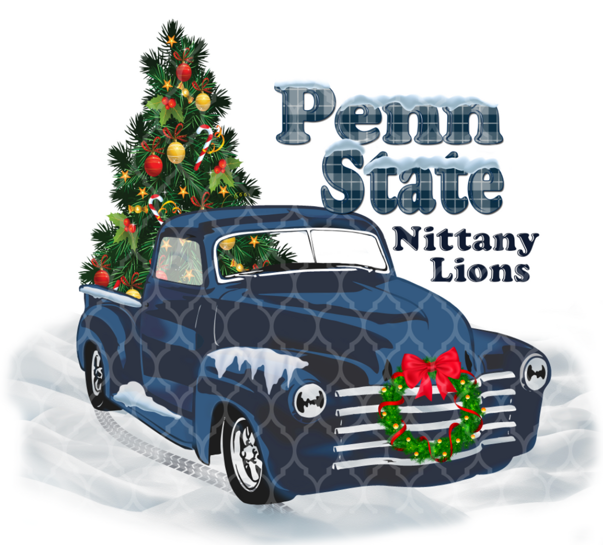 PENN STATE CHRISTMAS PICKUP – Digital Designs by Liby