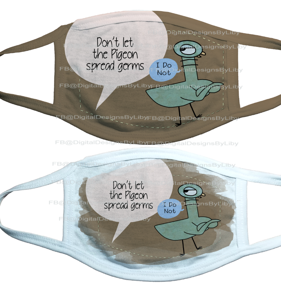 PIGEON MASK – Digital Designs by Liby
