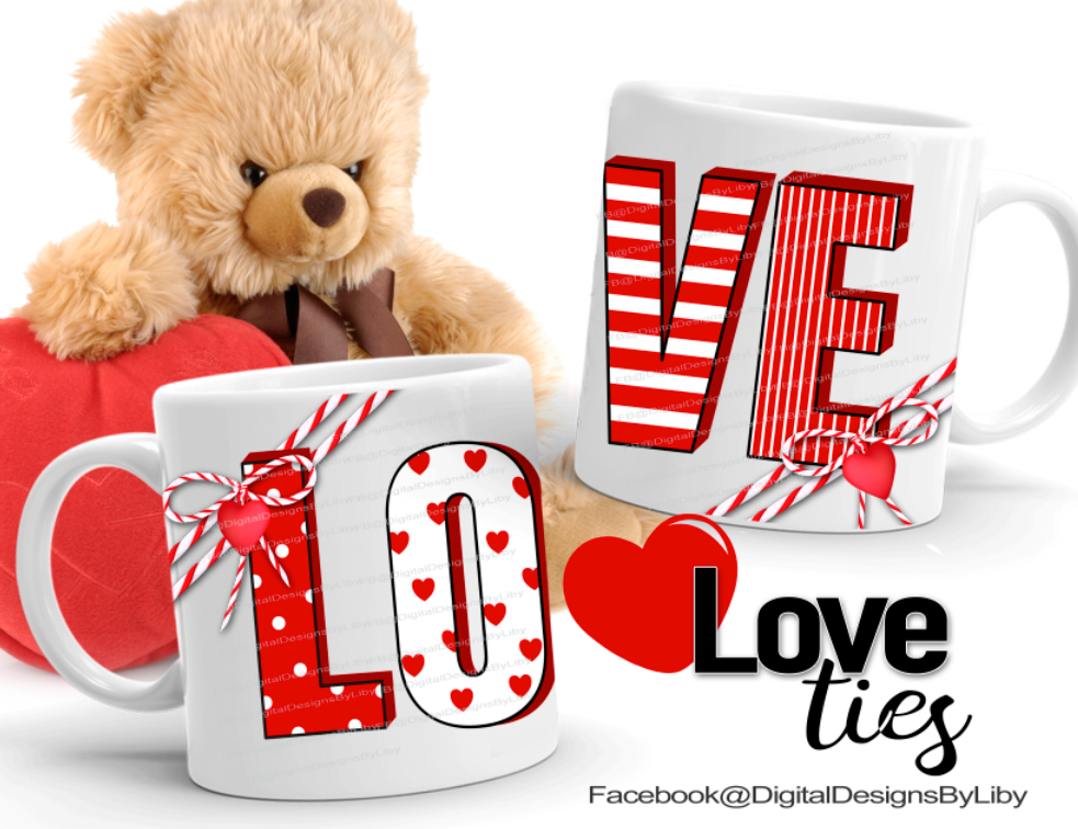 LOVE TIES MUG TEMPLATE – Digital Designs by Liby